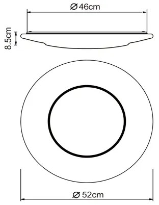 Globo 48311-24 - LED Stropní svítidlo CANDIDA LED/24W/230V