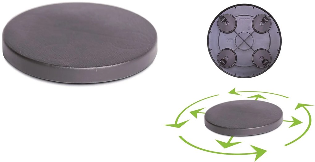 Prosperplast Pojízdná podložka MOBILE PLATFORM ROUND terakota 29,2cm