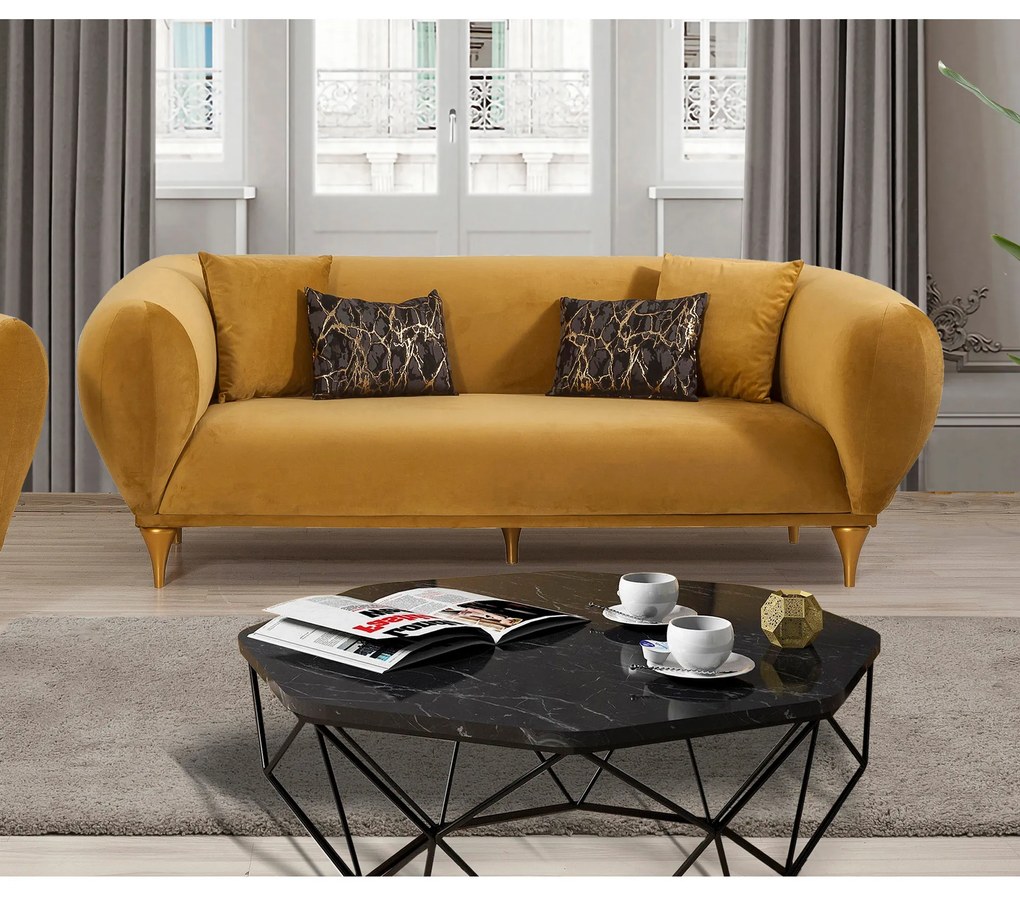 Hanah Home Pohovka MEBLON žlutá 867UNQ1541