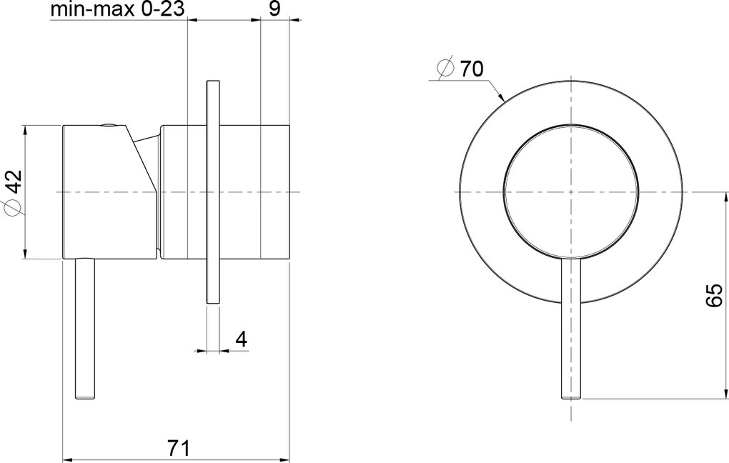 Sapho Ultramix sprchová baterie podomítková 1 výstup černá matná UT041B