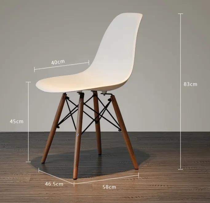 Jídelní židle BASIC bílá - skandinávský styl
