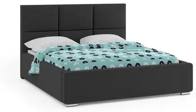 Čalouněná postel NOVATIC 180x200 cm Černá
