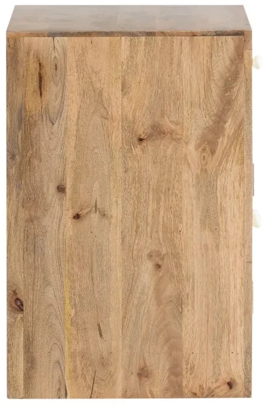 furniture-nabytek.cz - Masivní umyvadlová skříňka Delmar z mangového dřeva, lakovaná, hnědá – 80 cm