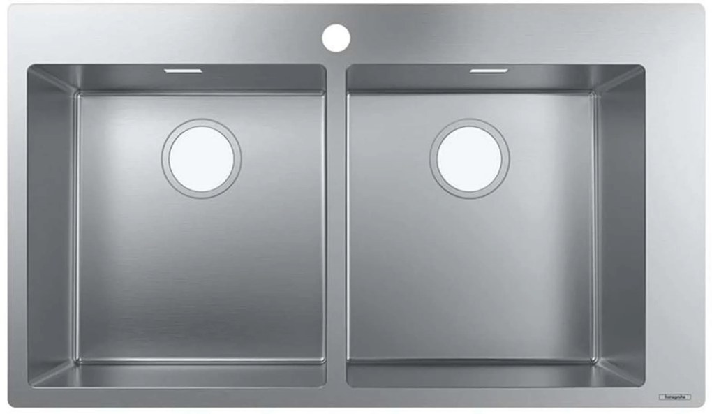 Hansgrohe - Vestavný dřez S711-F765, nerezová ocel 43303800