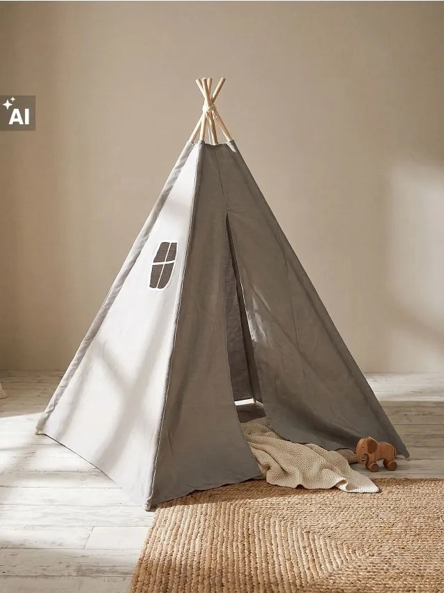 Sinsay - Dětský stan tipi - šedá