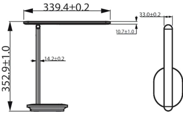 Philips - LED Dotyková stolní lampa IVORY LED/5W/5V 2700/3600/5000K CRI 90
