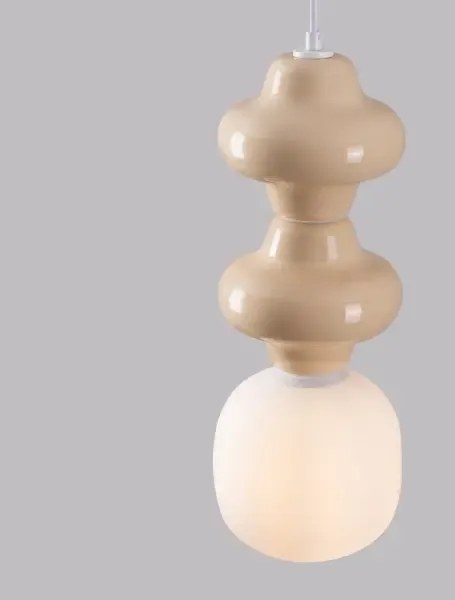 LED žlutobílý designový lustr Clio