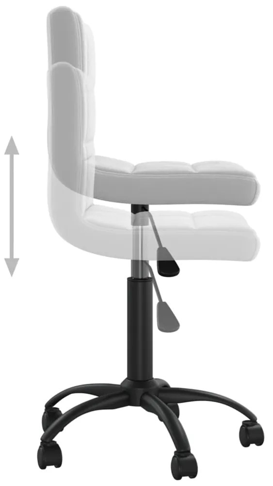 vidaXL Marketos Otočná kancelářská židle světle šedá samet