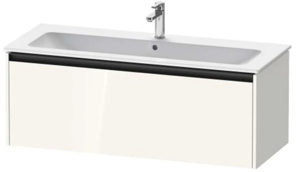 Duravit Ketho.2 - Umyvadlová skříňka 44x121x48 cm, 1 zásuvka, lesklá bílá K25065022220000