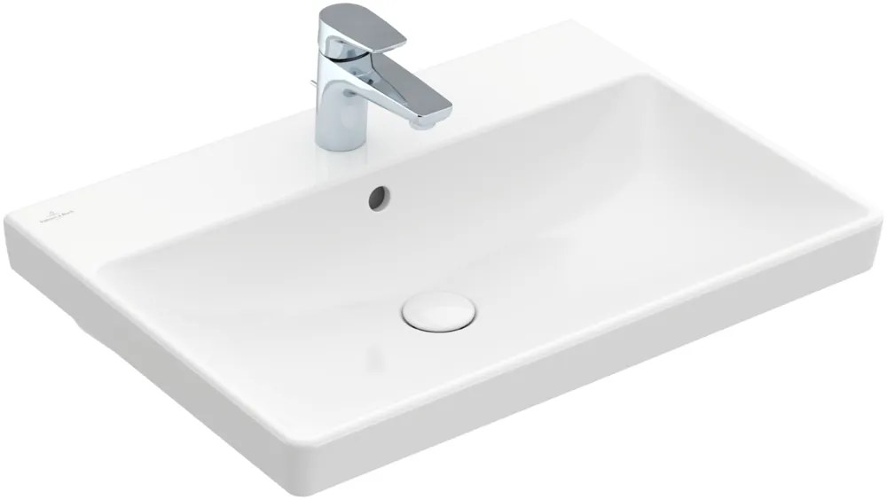 VILLEROY & BOCH Villeroy &amp; Boch AVENTO - Umyvadlo, 650x470x180 mm, s přepadem, bílá alpin 41586501