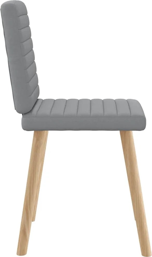 Jídelní židle 4 ks světle šedé textil 3315274