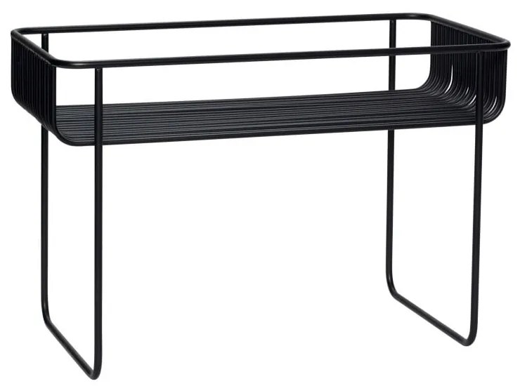 Černý železný příruční stolek Hübsch Hurto