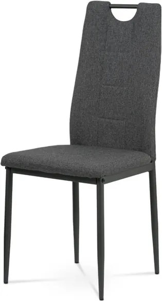 Sconto Jídelní židle LEILA šedá/antracitová