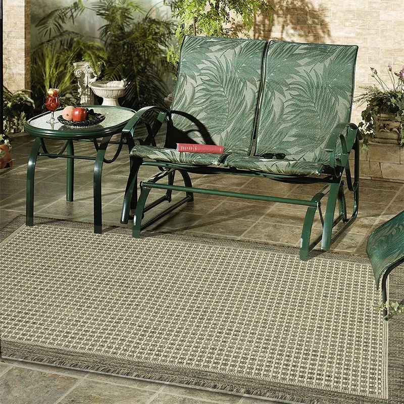 Oriental Weavers, Kusový koberec SISALO/DAWN 2822/W71I – na ven i na doma, 160x230, šedá, chodba / předsíň