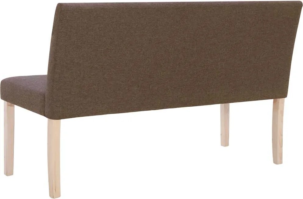 Lavice 139,5 cm hnědá polyester 281336