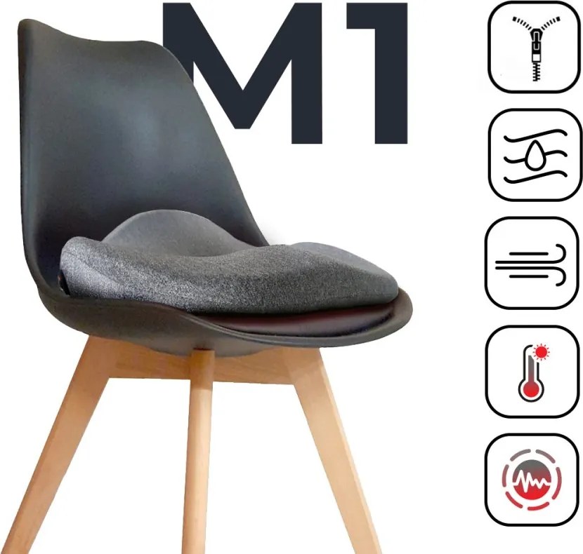 Podsedák na židli MOSH ERGO2 B1M masážní, šedý