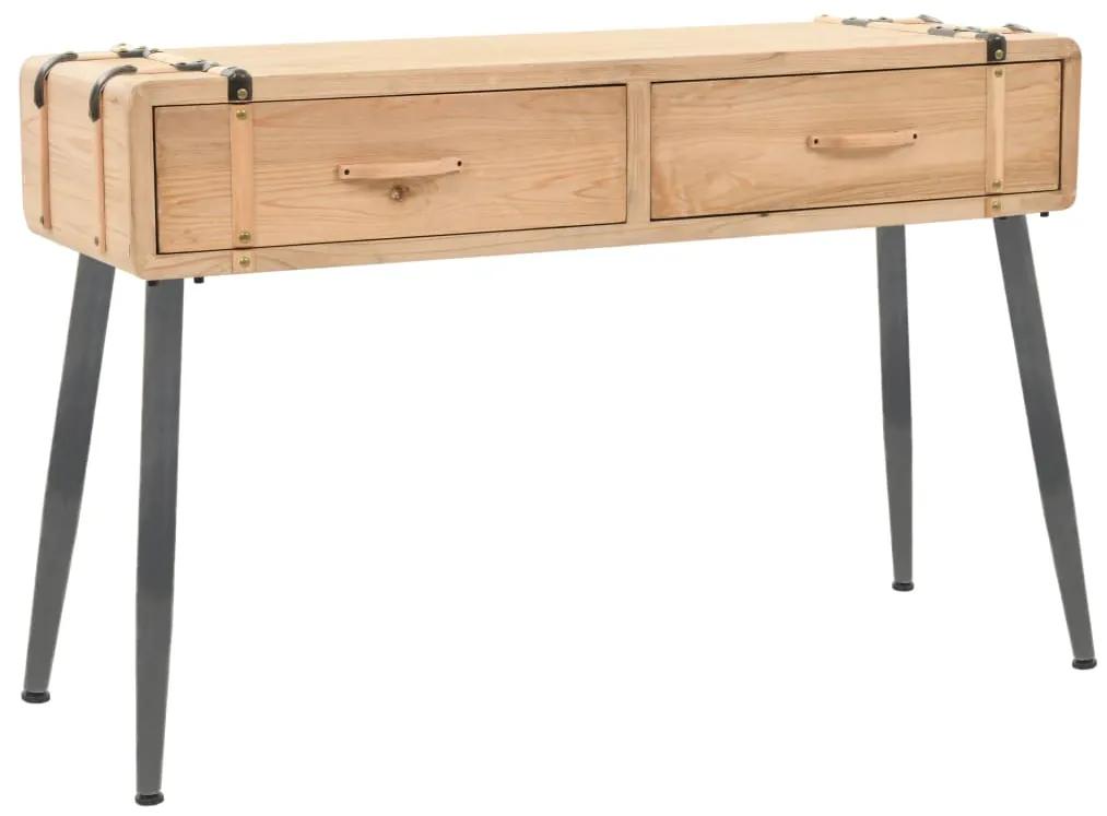 245772 vidaXL Konzolový stolek masivní jedlové dřevo 115 x 40,5 x 76 cm