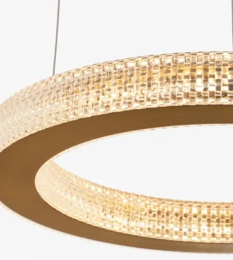 LED lustr Fiore 40 zlaté