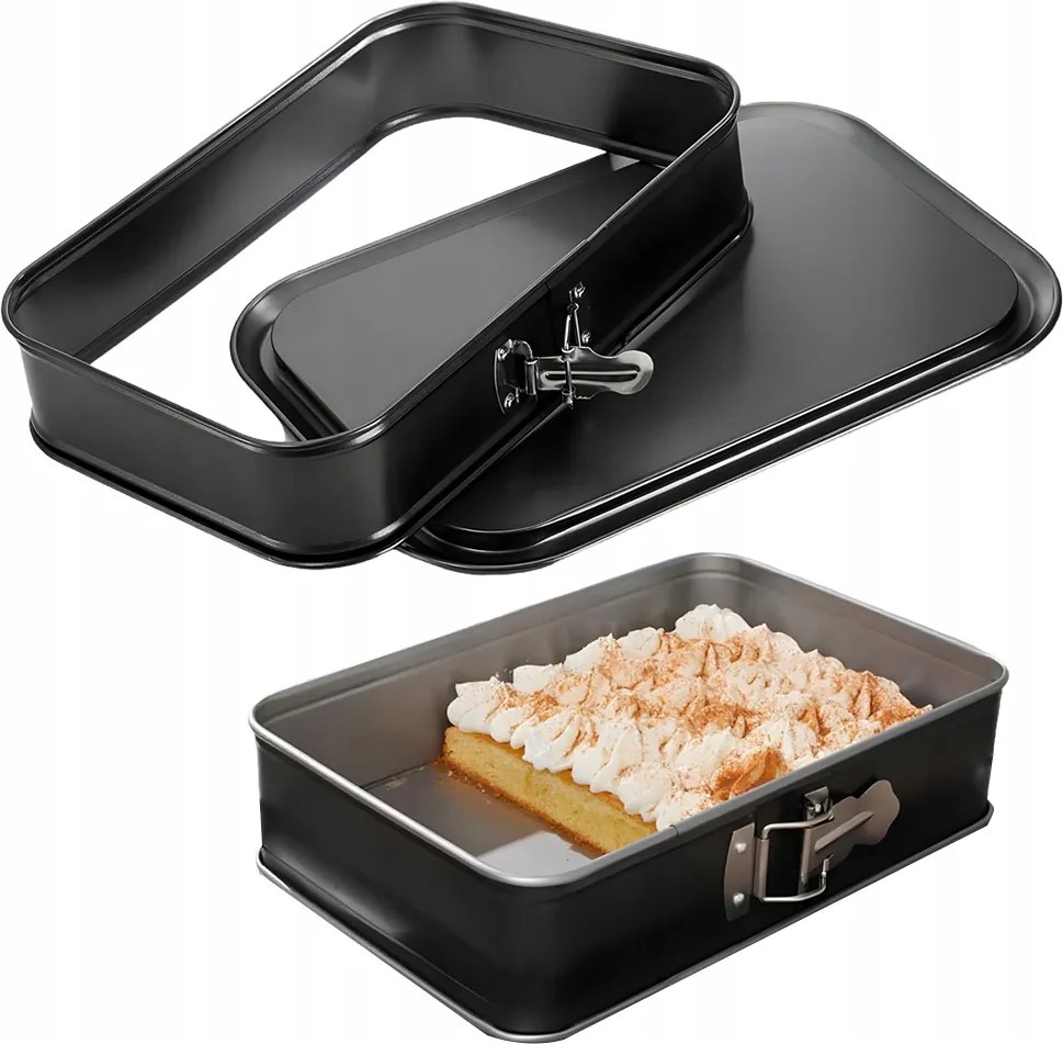 Vysoký Plech Na Pečení Koláčů 39x28x8 Nerezová Ocel