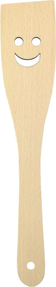 AMADEA Dřevěná obracečka s obličejem, masivní dřevo, 28 cm