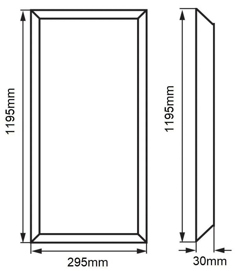 T-LED LED panel BLP30120 40W 30x120cm Studená bílá