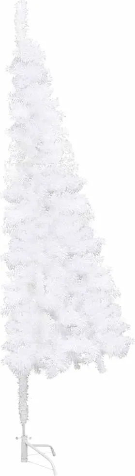 Rohový umělý vánoční stromek bílý 240 cm PVC 329171