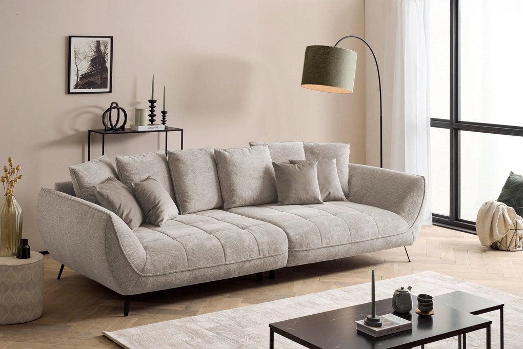 XXXLutz POHOVKA BIG SOFA, textil, béžová MID.YOU - Pohovky - 000694008701
