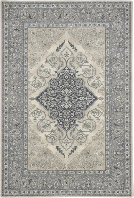 Kusový koberec vlněný Agnella Isfahan Leyla Len béžový krémový Rozměr: 300x400 cm