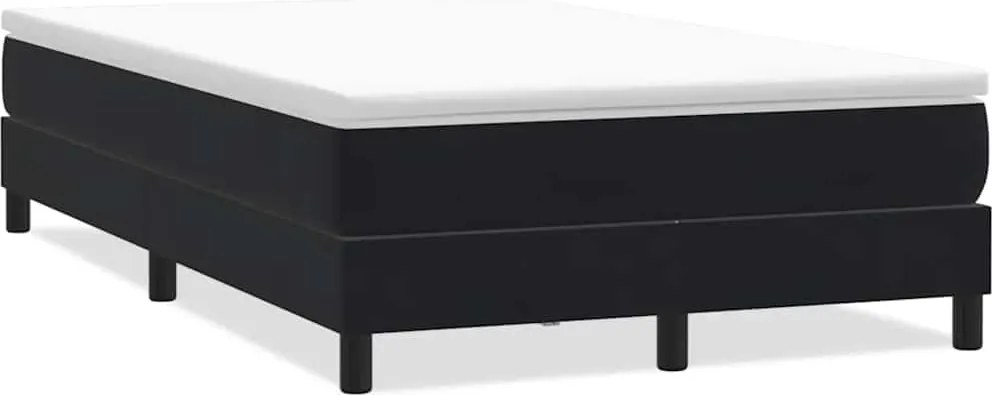 Postel Box Spring bez matrace černá 120x210 cm samet 3315821