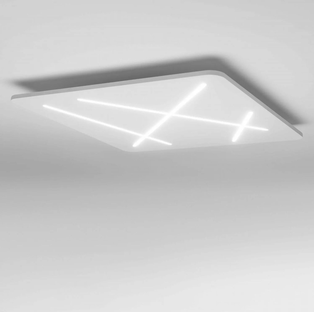 Linealight Ma&De 7441 Next, bílé stropní svítidlo 46W LED 3000K, 45x45cm