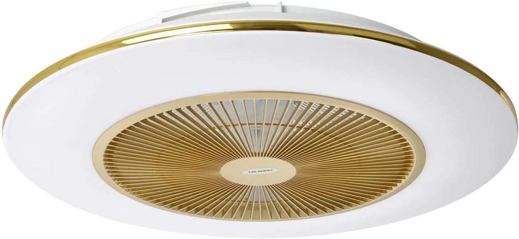 Stropní světlo brilagi - led stmívatelné svítidlo s ventilátorem aura led / 38 w / 230v zlatá + do