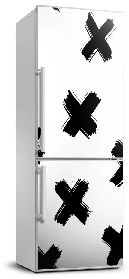 Wallmuralia Nálepka na ledničku Černo-bílé skvrny 60x180 cm