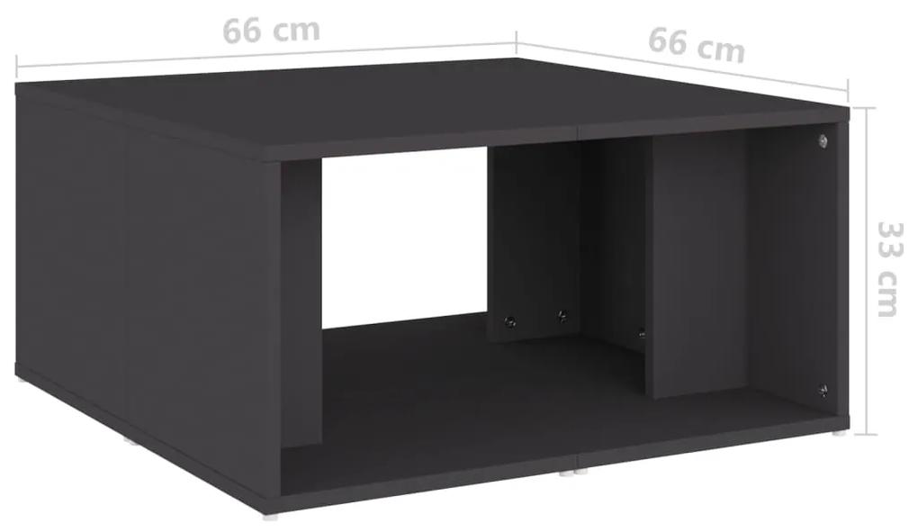 Konferenční stolky 4 ks šedé 33 x 33 x 33 cm dřevotříska - Default Title