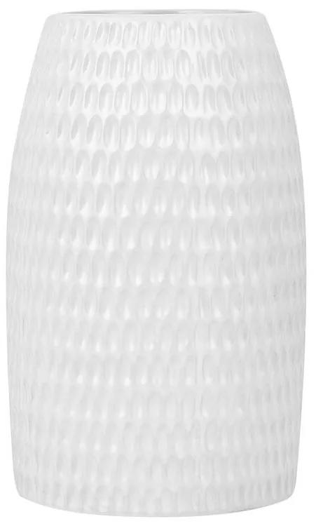 Dekorativní váza bílá LINZI Beliani