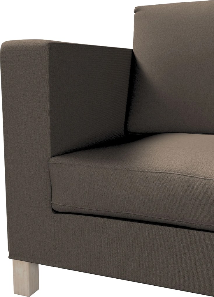 Potah na pohovku IKEA Karlanda 3-místná nerozkládací, krátký barva hnědá látka pletený vzor