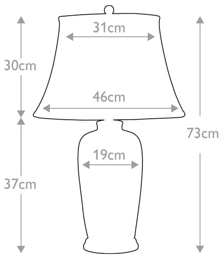 Elstead BLUE-TRAD-WP-TL - Stolní lampa BLUE TRADITIONAL 1xE27/60W/230V