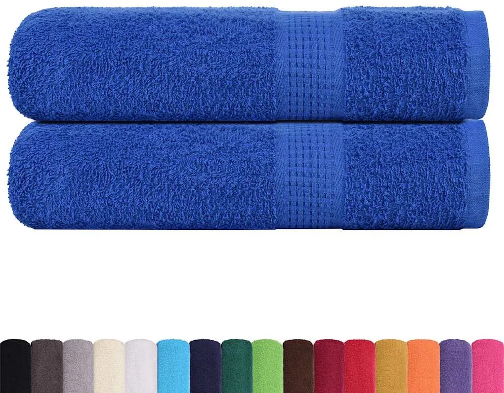 Ručníky FROGN 2 ks modré 100x150 cm 360 g/m² 136716