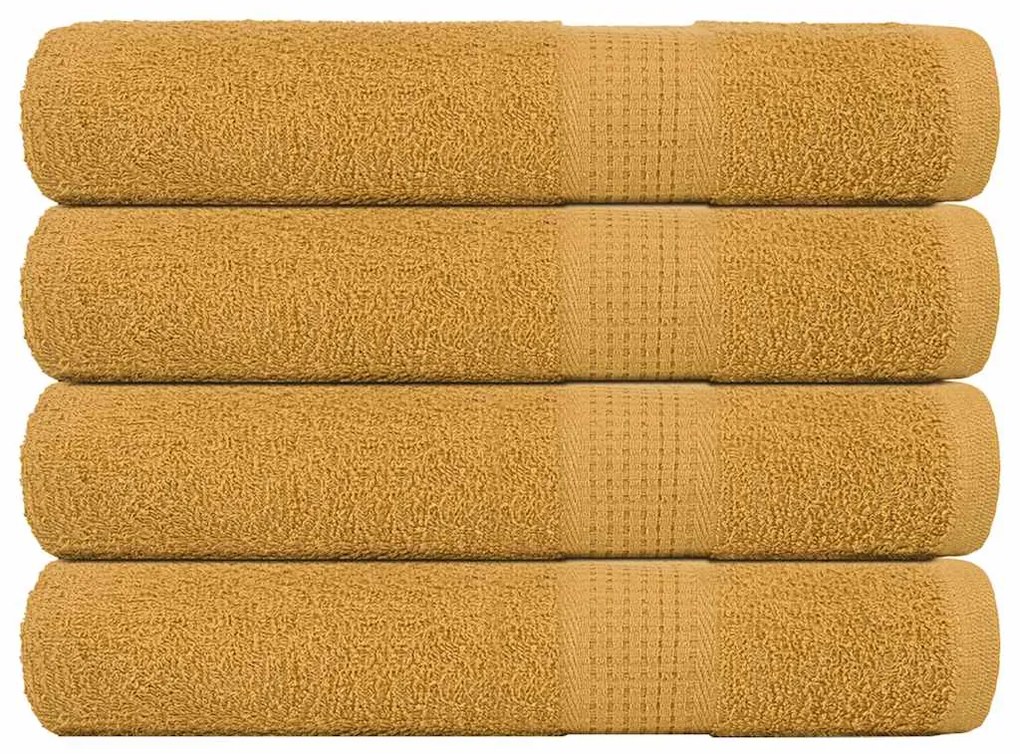 Saunové osušky FROGN 4 ks zlaté 80x200 cm 360 g/m² 136816