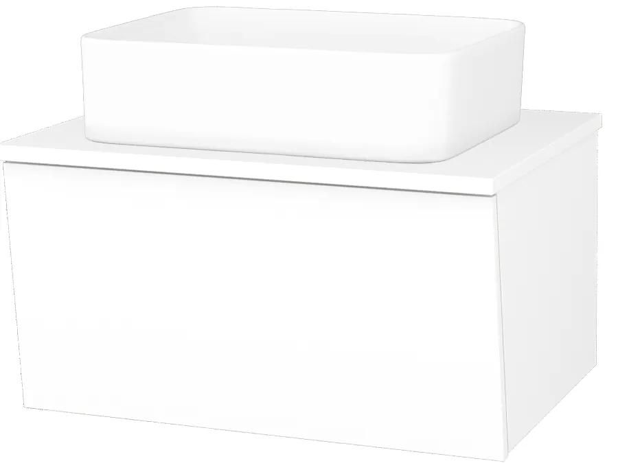 Dřevojas Koupelnová skříň INVENCE SZZ 65 (umyvadlo Joy) Varianta: D01 Beton / D01 Beton