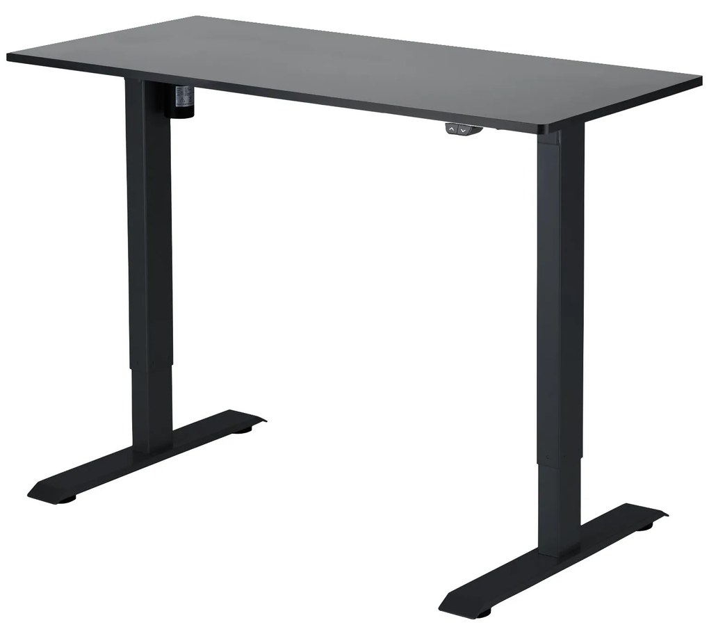Polohovací stůl Liftor 2segmentové nohy černé,   deska 1180 x 600 x 18 mm černá