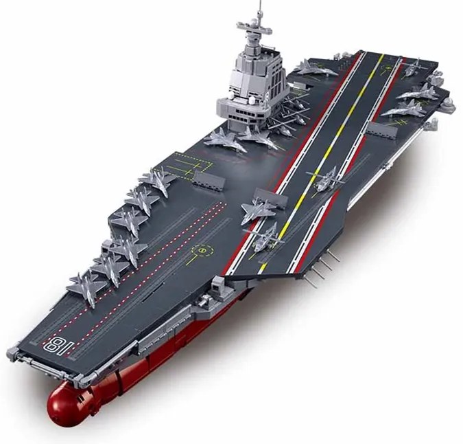 Sluban Model Bricks M38-B1188 Letadlová loď Fujian