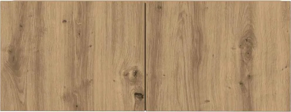 Sada 7 kusů nástěnné TV skříňka dub artisan kompozitní dřevo 3329212