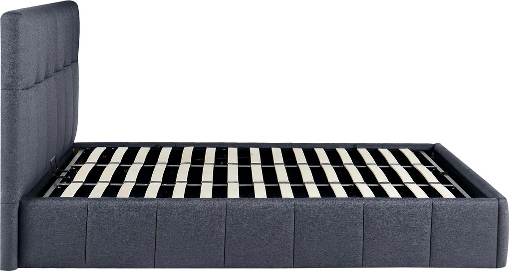 Postel Ladia látka 180x200 cm – tmavě šedá