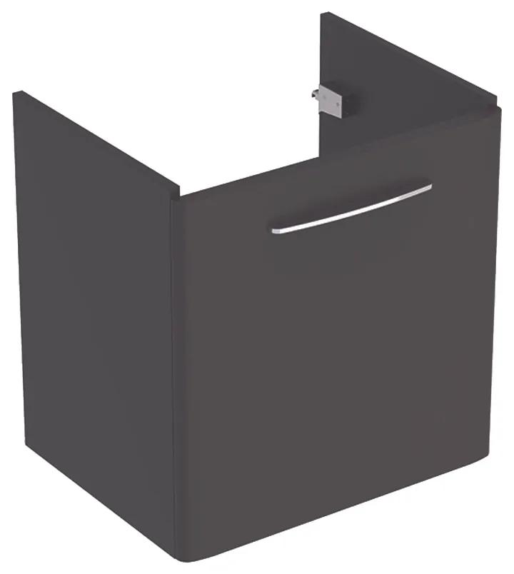 Geberit Selnova Square - Umyvadlová skříňka, 544x557x446 mm, 1 dvířka, lávová 501.398.JK.1