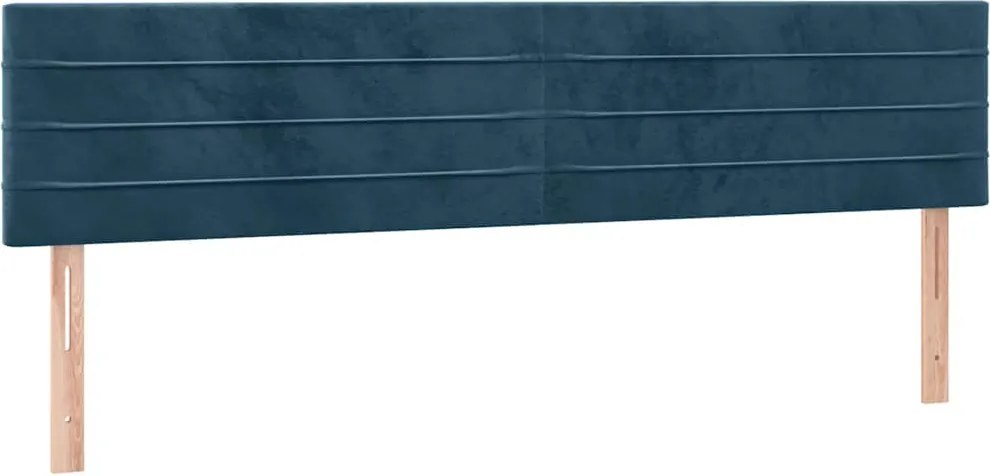 Box spring postel s matrací tmavě modrá 180x200 cm samet 3141381