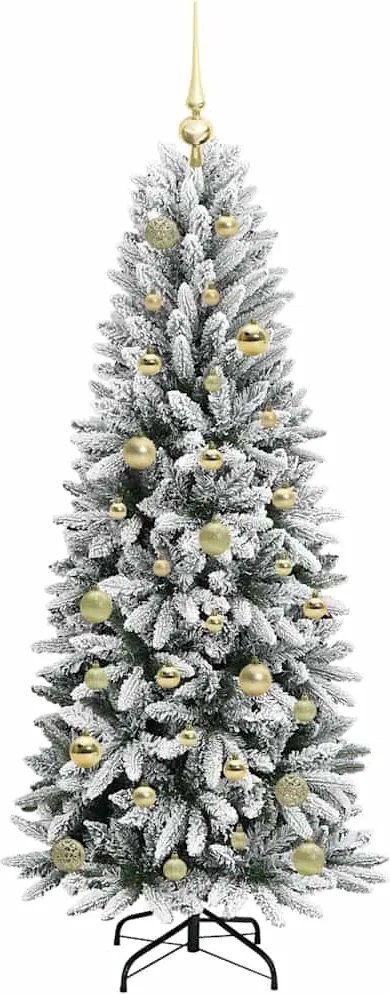 Umělý vánoční stromeček Bílá 150 cm PVC, plast, ocel a PE 3396037