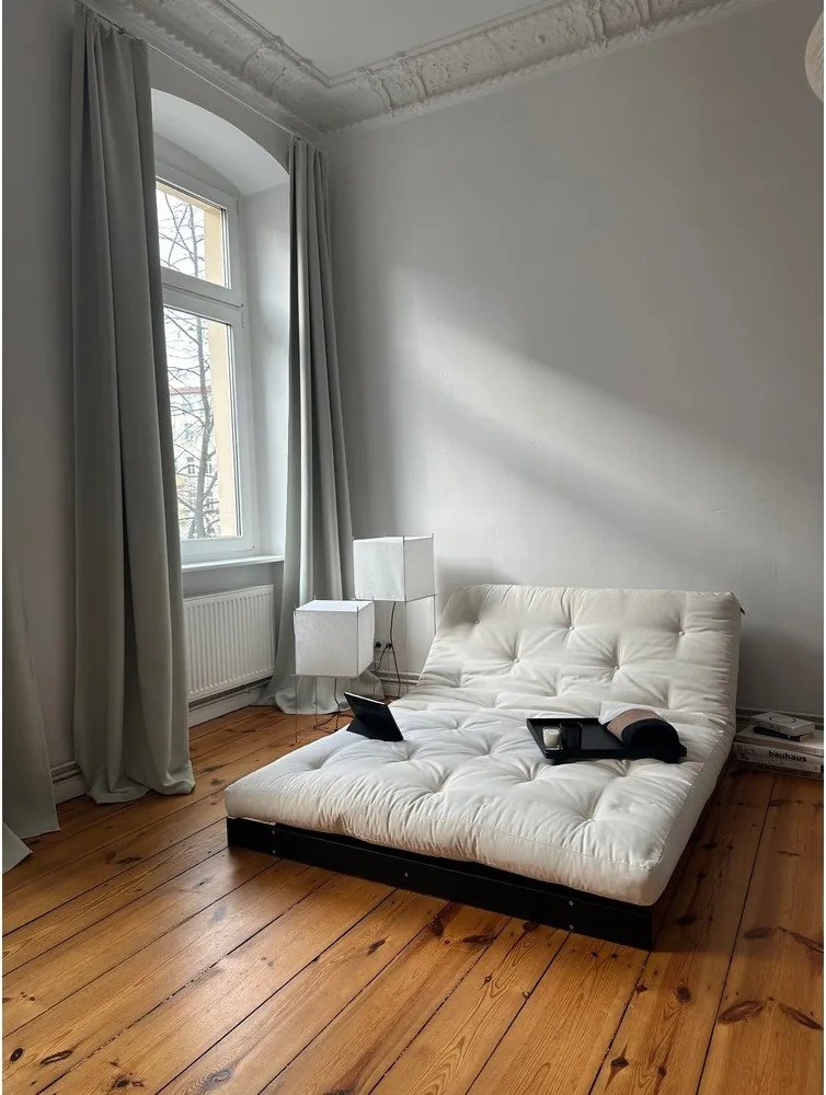 Rozkládací pohovka v hořčicové barvě 140 cm Roots Black Night – Karup Design