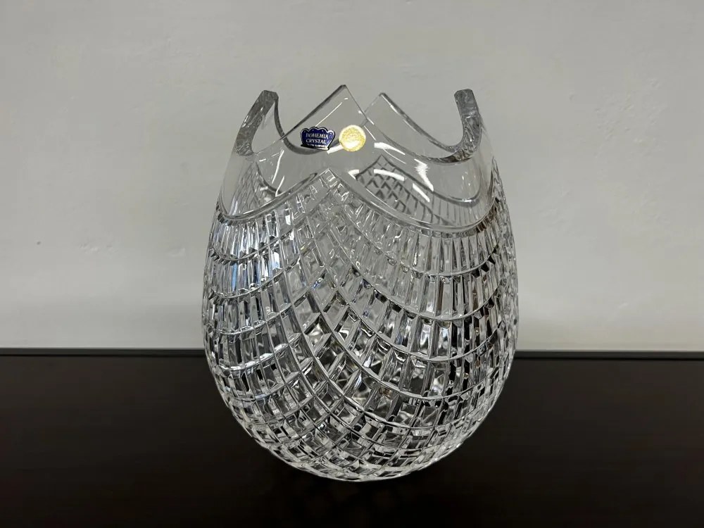 Broušená váza, Glamour Crystal, 23,5 cm