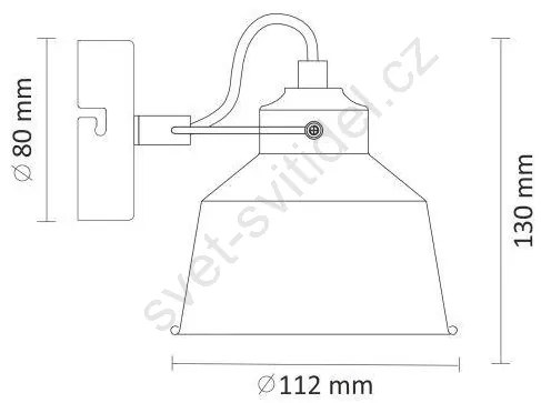 Polux Nástěnné svítidlo 1xE14/8W/230V SA1034