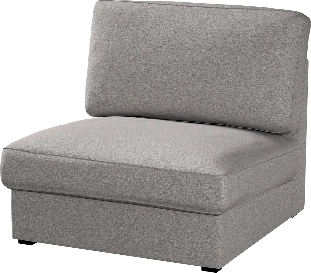 Potah na neskládací křeslo IKEA Kivik barva šedá látka pletený vzor